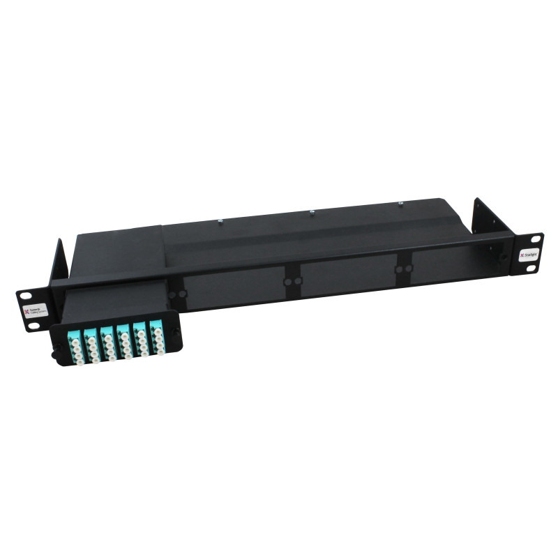1u 4 Slot Unloaded Modular MPO Cassette Patch Panel