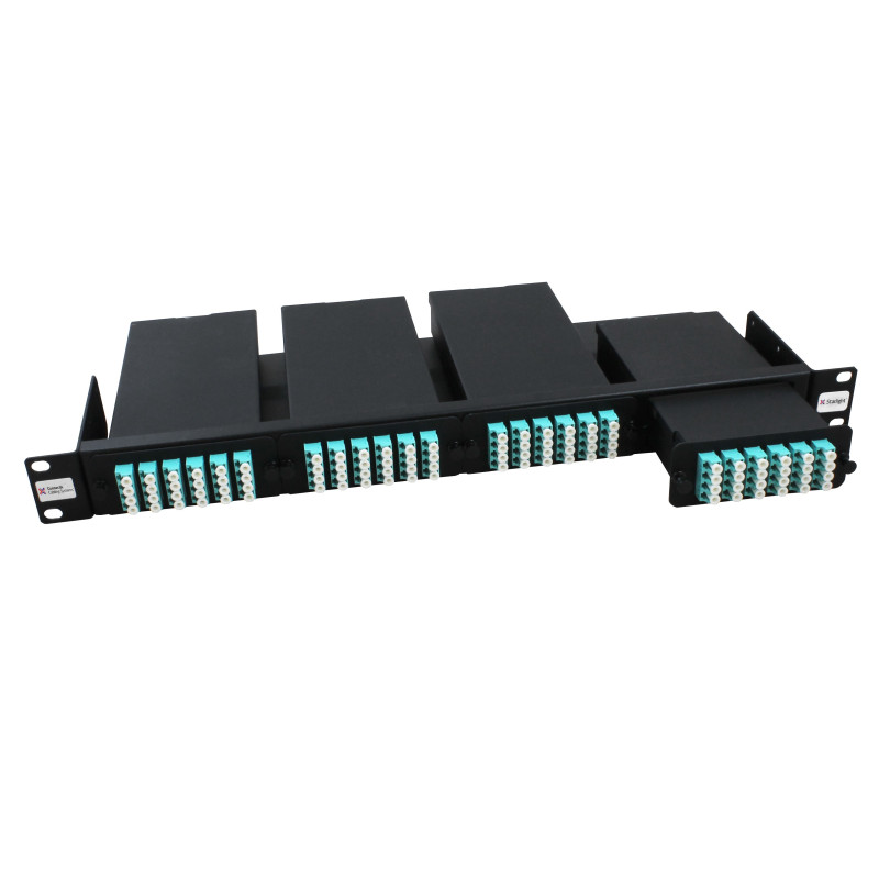 1u 4 Slot Unloaded Modular MPO Cassette Patch Panel